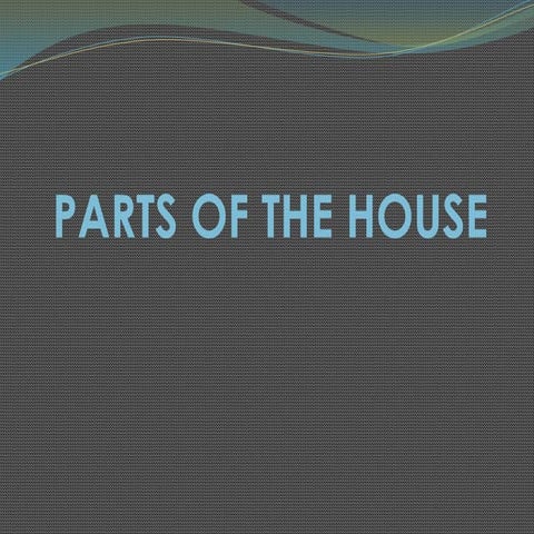 parts-of-the-house-activities for esl students | PPTX