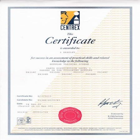 Parts Distribution – Level 3 | PDF