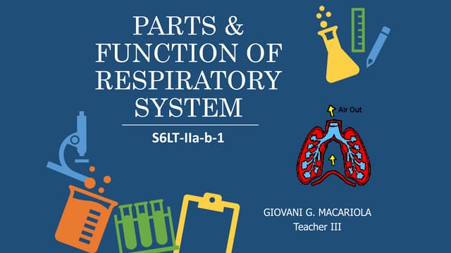 Science 6_Q2_L6_Parts and Function of Respiratory System.pptx