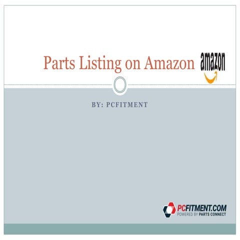 Parts listing on Amazon | PPTX
