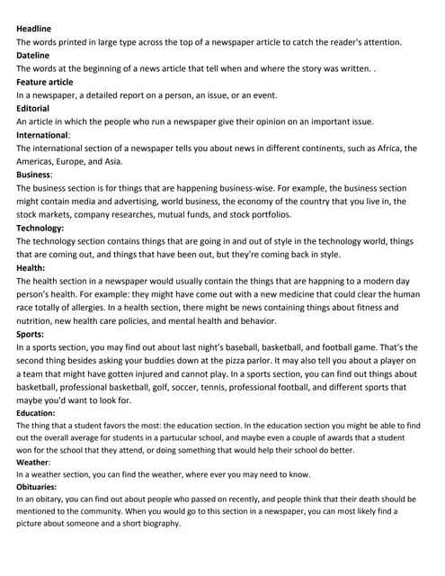 Parts of a_newspaper | PPTX