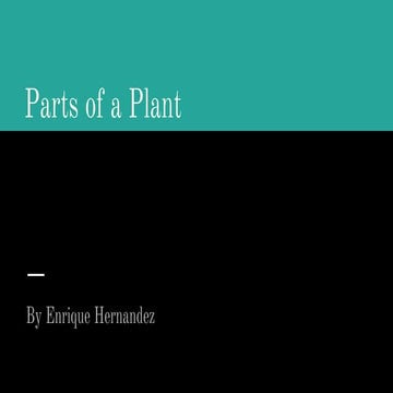 Parts of a plant | PPTX