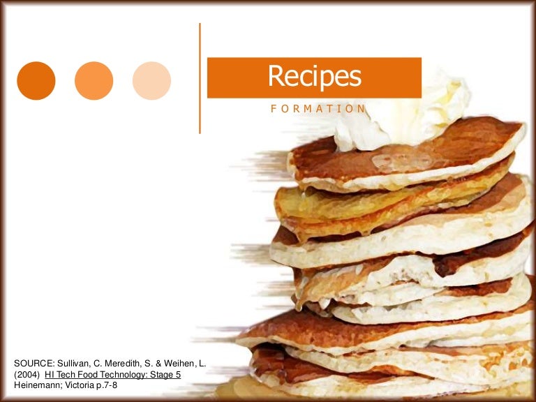 Parts Of A Recipe Presentation parts-of-a-recipe-presentation