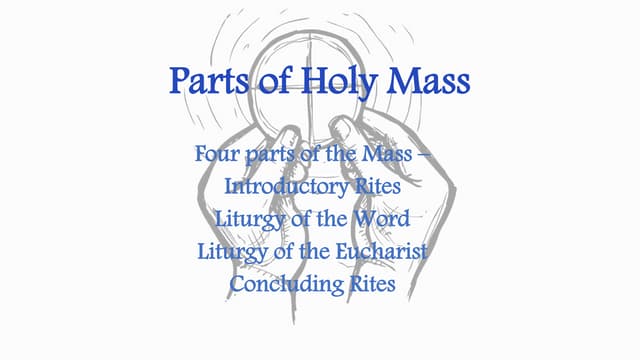 Parts of the mass | PPT