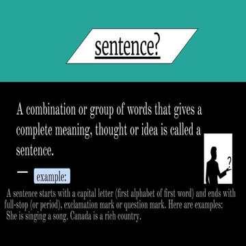 parts of sentence.pdf where you will see all its types | PDF