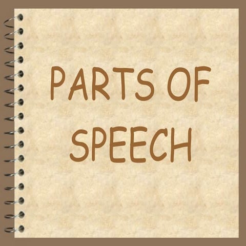 Parts Of Speech | PPT