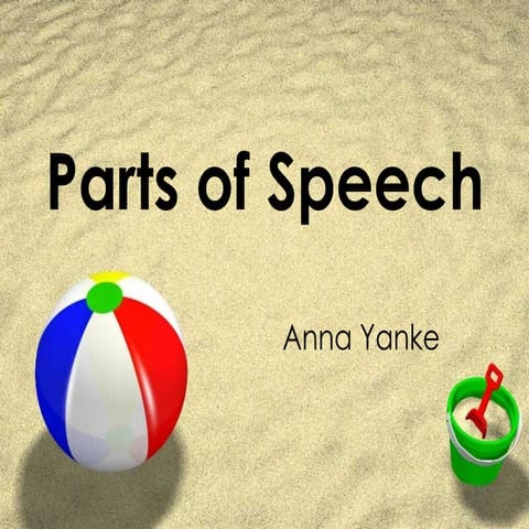 Parts of speech | PPT