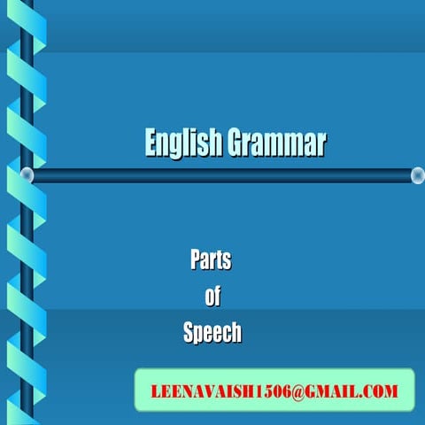 Parts of speech | PPT
