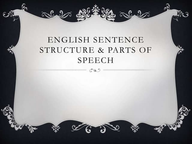 Semi detailed lesson plan for sentence structure | DOCX