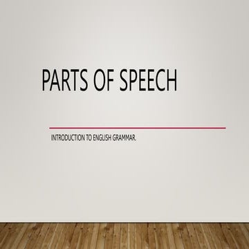 PARTS OF SPEECH.pptx parts of speech such as verbs, nound, adjectives ...