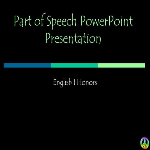 parts_of_speech. 2025 power point presentation | PPT
