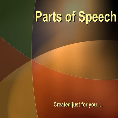 Teaching Parts of a Sentence | PPTX