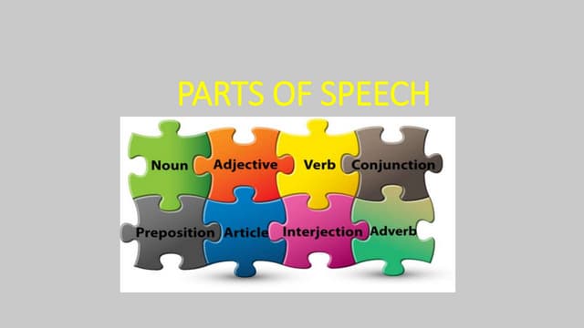 8 parts of speech ppt | PDF