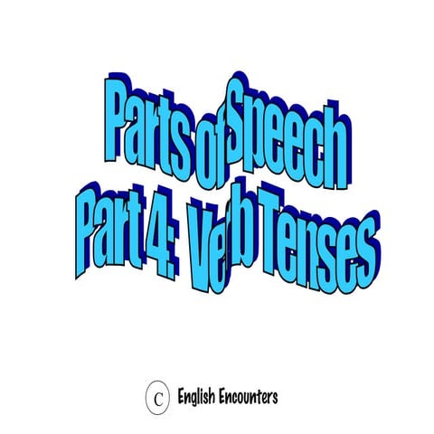 Parts of speech part 4 | PPT