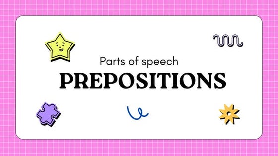 Preposition and its types | PPT