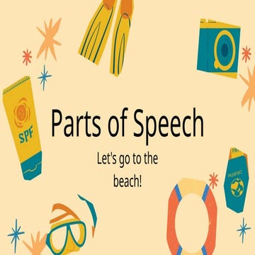 parts of speech in english grammar for degree students | PPTX