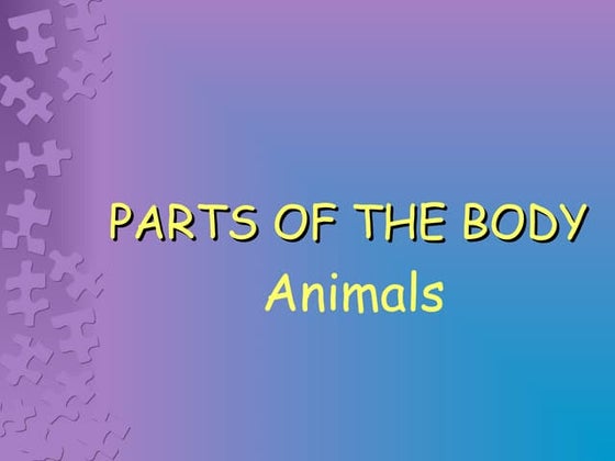 Animal body parts | PPT | Pets