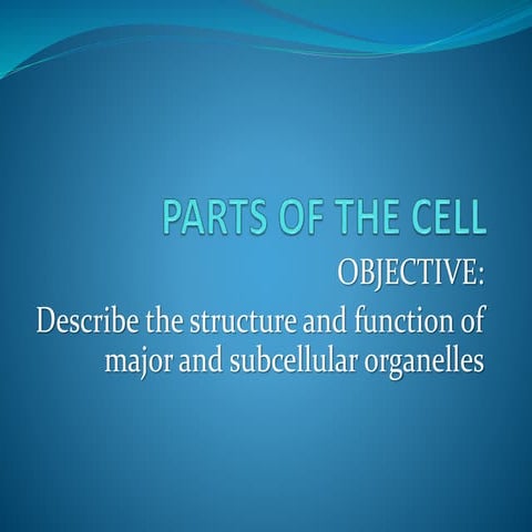Parts of the cell | PPTX