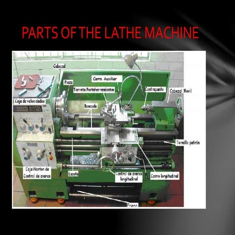 Parts of the lathe machine | PPTX