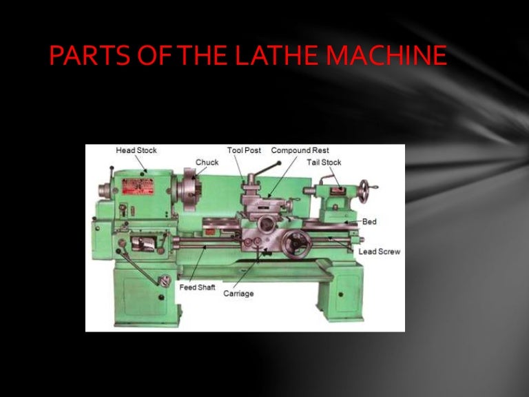 Parts of the lathe machine