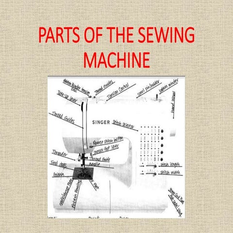 Parts of the sewing machine ppt | PPT