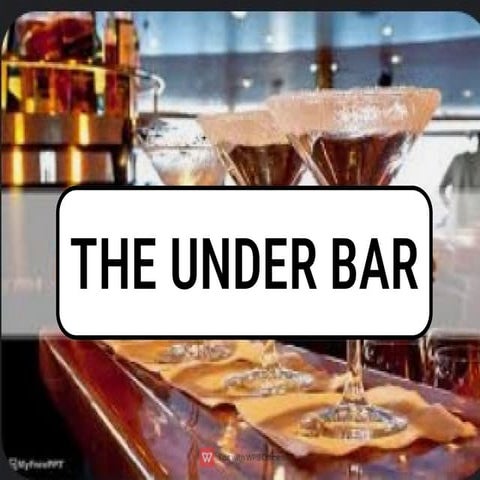 Parts of the Under Bar (Bartending and Bar Management) | PPT