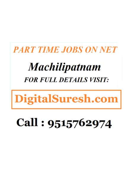 Part time jobs kadapa | PDF
