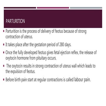Parturition and lactation | PPTX