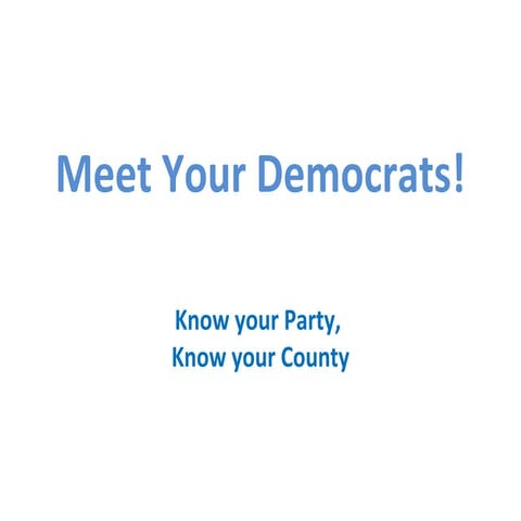 Georgia and Cobb County Democratic Party Structures | PPT