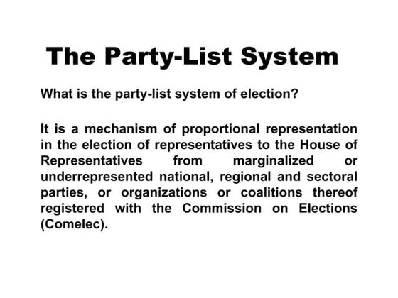 PPG - Nature of Elections and Political Parties W 5.pptx