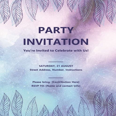 Party invitation | PDF