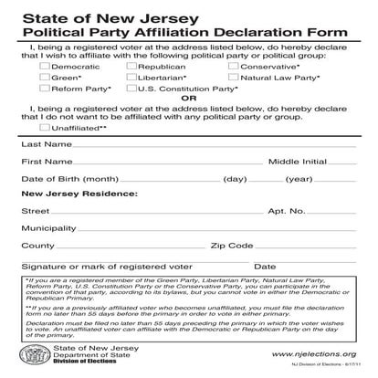 Party registration | PDF