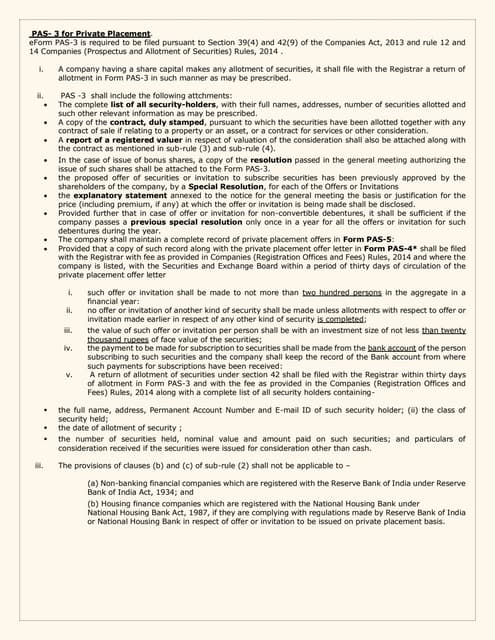 Private placement programs | PDF