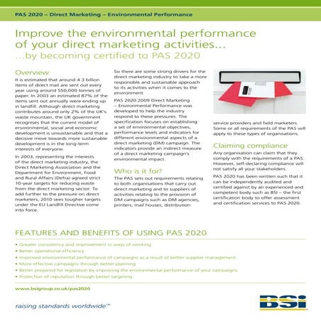 PAS 2020 Datasheet | PDF