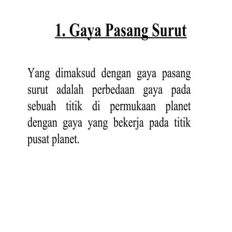 Pasang Surut Ppt
