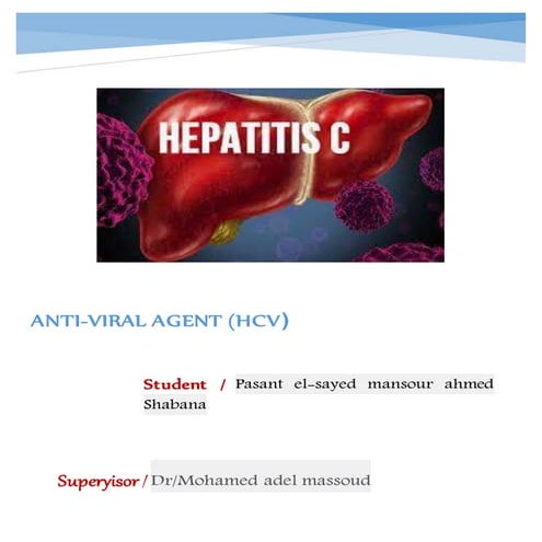 ANTI-VIRAL Agent (HCV) | PDF