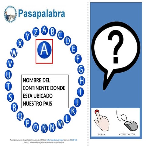 JUEGO DE PASAPALABRA, ROSCO EN CASTELLANO | PPTX