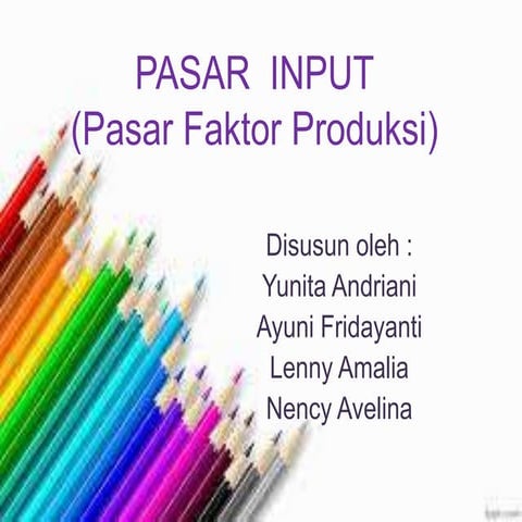 Pasar input2 | PPT