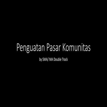 Pasar komunitas | PPTX