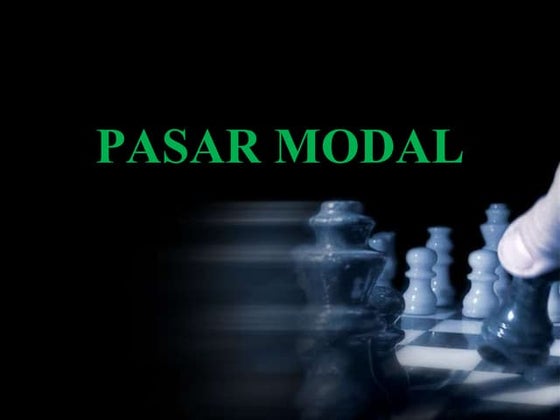 Pasar modal | PPTX