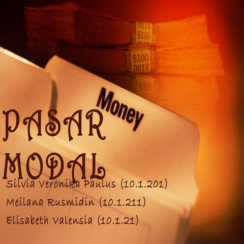 Pasar modal | PPT