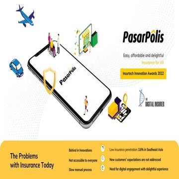 PasarPolis - InsurTech Innovation Award 2022 | PPTX | Motor Insurance ...