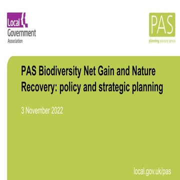 PAS BNG and NR policy and strategy | PPTX