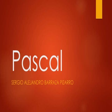 Lenguaje de programación: Pascal | PPTX