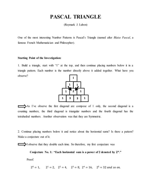 Pascal's Triangle | PPT