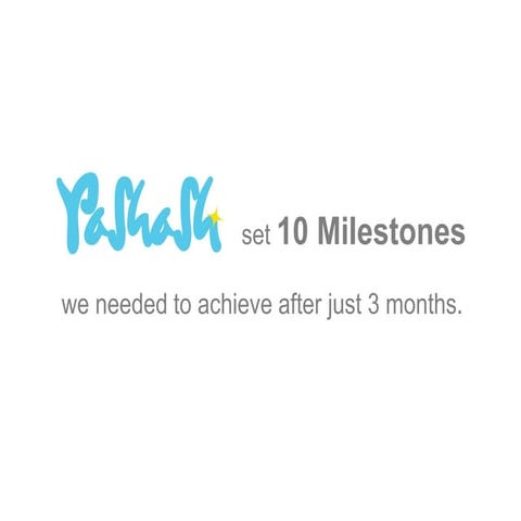 Pashash 3-Month Milestones | PDF