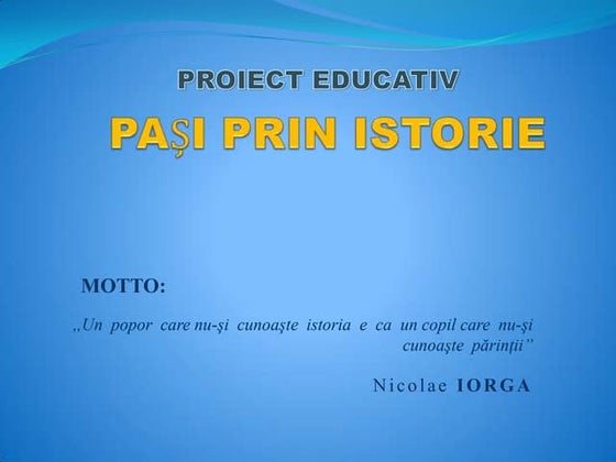 Proiect educational | PDF