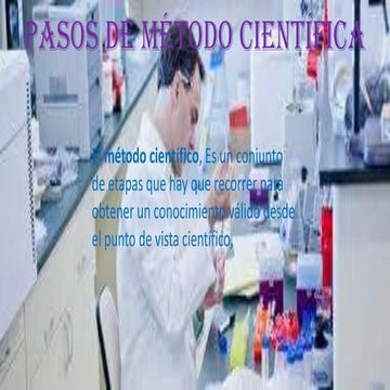 Pasos del metodo cientifico | PPTX