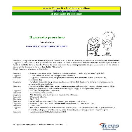 Passato Prossimo | PDF