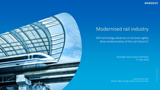 Amadeus Rail Technology Infographic | PPT